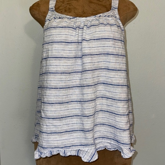 Lane Bryant | Tops | Lane Bryant Womens Sz 4 Linen Rayon Tank Top Adj ...